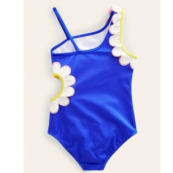 Swim | Boutique Daisy Girls Blue Swimsuit Bathing Suit | Poshmark